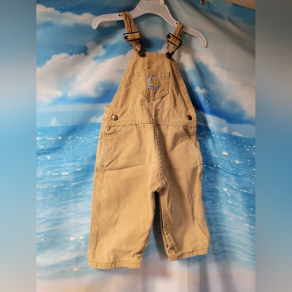 Carhartt | Bottoms | Carharrt Toddler Tan Overalls Size 24 Months ...